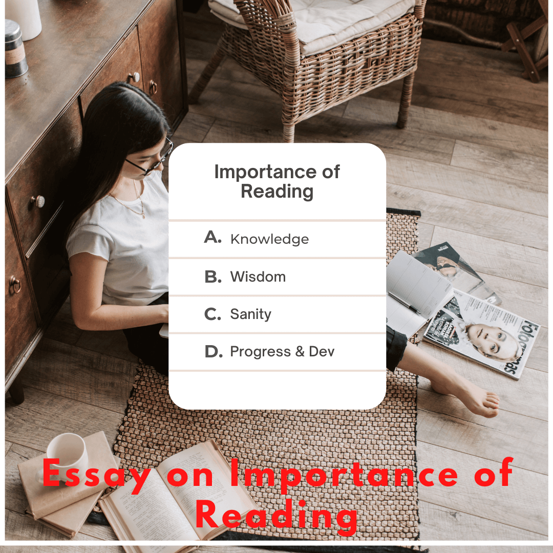 Essay on Importance of Reading | 10 Lines & More Sentences Essay on Importance of Reading | 10 Lines & More Sentences
